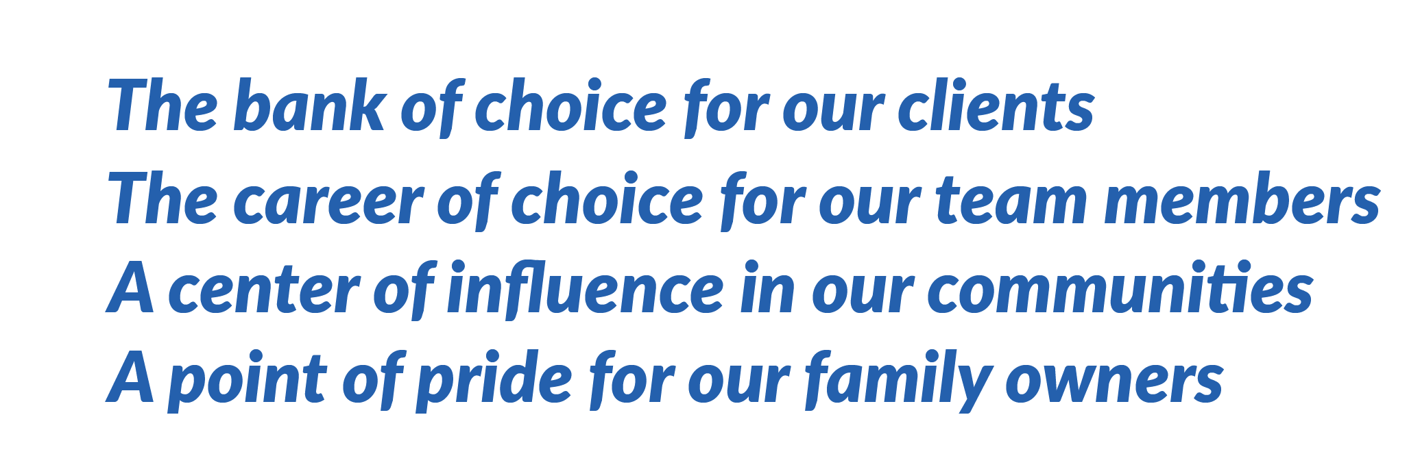 Bank Iowa Values | Our Beliefs | Bank Iowa